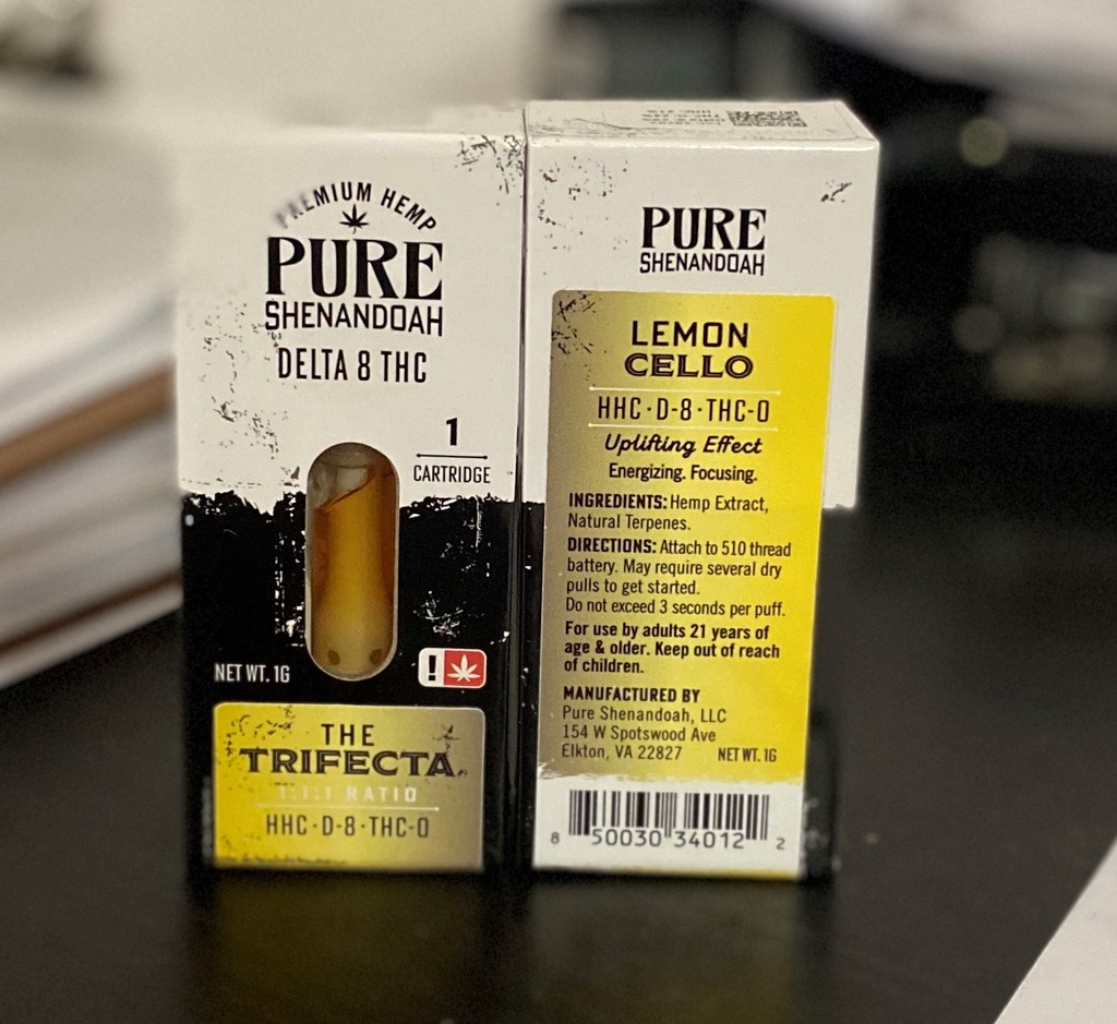 Pure Shenandoah- Lemoncello- Delta 8 HHC THC-O | Carytown Tobacco Inc.